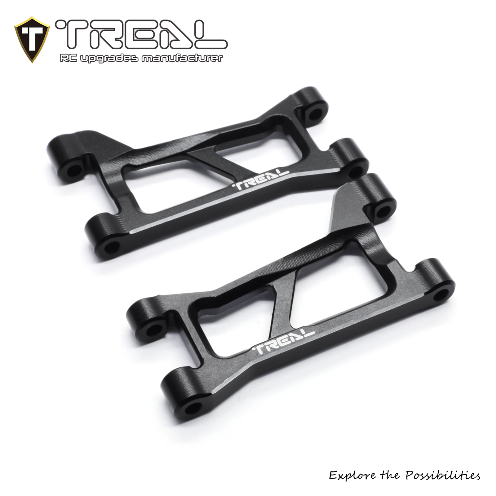 TREAL Aluminum 7075 Front Upper Arms Suspension Arm Set for 1/16 Mini Maxx